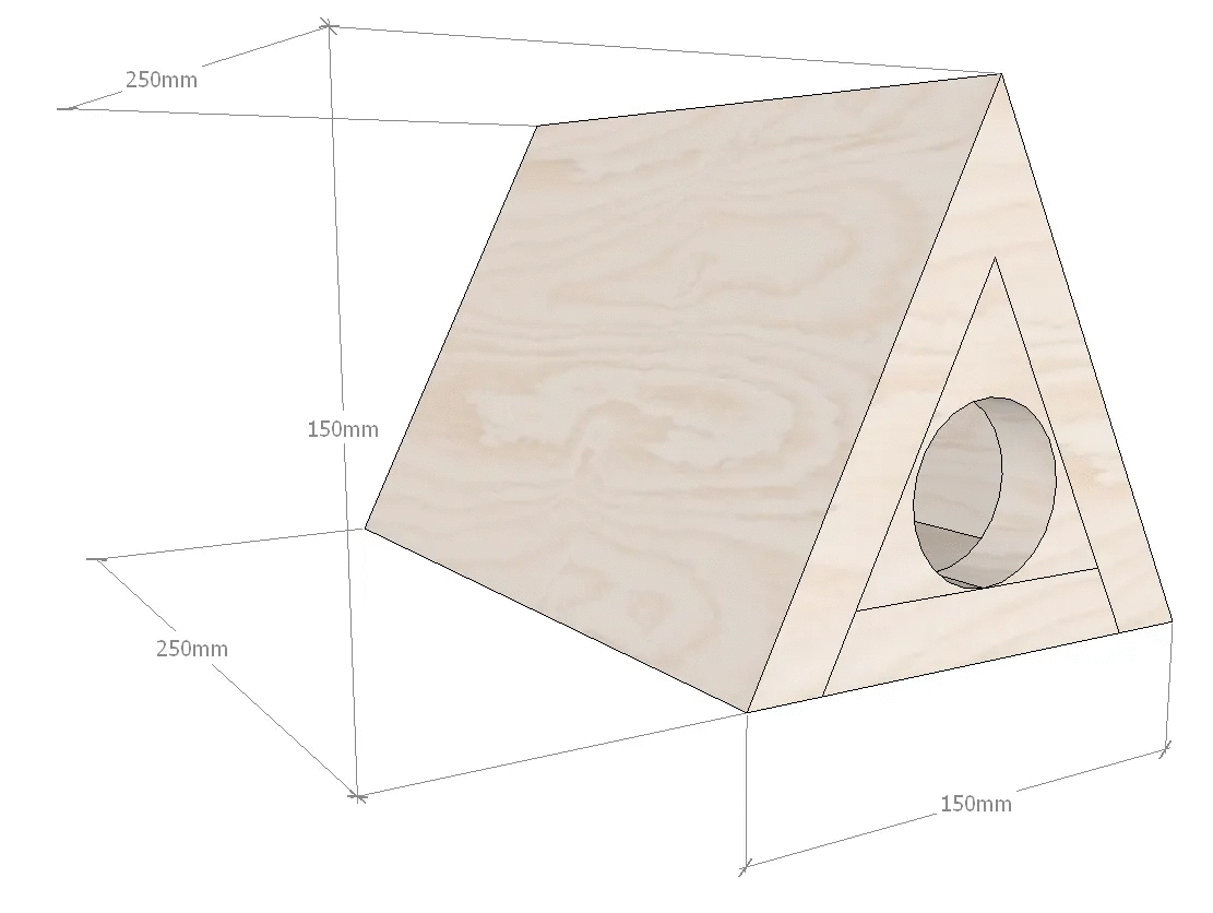 Triangle Hamster Cage House – PETSGANG HOUSES